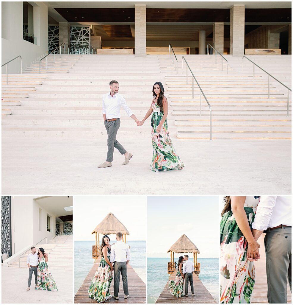 Cancun Engagement Photos: Karissa and Tom's Sunset Romance